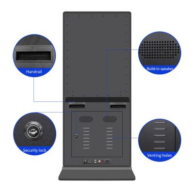 China 43 Inch Interactive Digital Signage Display Floor Standing Wifi 4g Android 5x 6x for sale