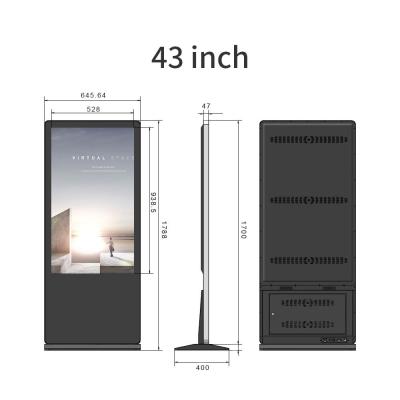 Cina Chiosco a 55 pollici del touch screen di Android della pubblicità con il sistema capacitivo di Windows di tocco in vendita