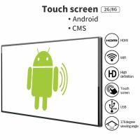 China 49 Inch Wall Mounted Android Touch Screen Digital Signage Display 1920x1080 for sale