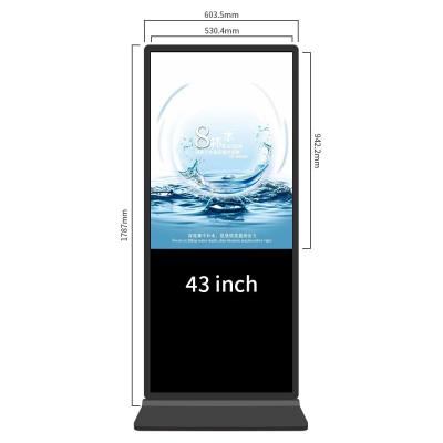 Cina Pavimento mobile del sistema di Android che sta il contrassegno di Digital/esposizione a 32 pollici del chiosco di Digital in vendita