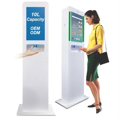Cina Chiosco automatico 220v di pubblicità dell'erogatore del prodotto disinfettante della mano di OS A64 di Android in vendita