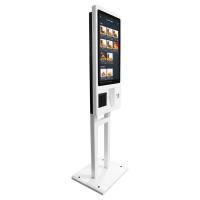 China 32 Inch 350cd/m2 Interactive Touch Screen Self Ordering Kiosk with POS System for sale