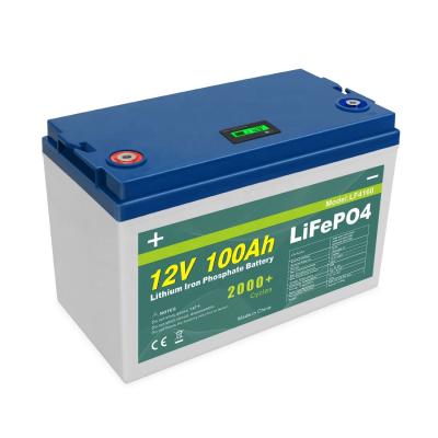 Cina 200Ah 300Ah 100Ah 12V 32700 batteria lifepo4 Display LCD di alimentazione Smart BMS in vendita