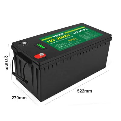 Cina 24V 36V 48V 12V Lifepo4 Batteria 12v 200ah Yacht Accumulo Solare UPS in vendita