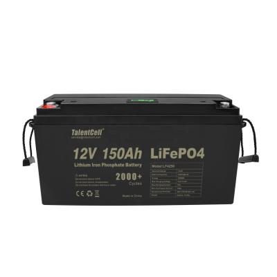 Cina batteria al litio ferro fosfato 150ah lifepo4 celle 12v Display a LED in vendita