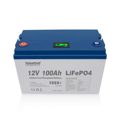 Cina Batteria Lifepo4 Golf Solar RV Batteria ricaricabile al litio 100ah 12v lifepo4 in vendita