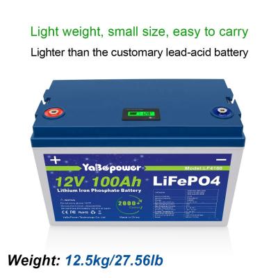 Cina Lifepo4 12v 100ah batteria al litio ferro fosfato bici elettrica carrelli da golf barche in vendita