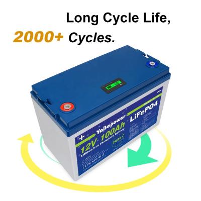 Cina Lifepo4 12v 100ah batteria al litio ferro fosfato bici elettrica carrelli da golf barche in vendita