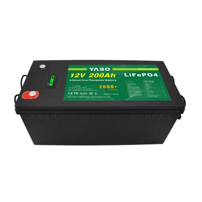 Cina Batteria ad accumulo di energia Lifepo4 a lunga durata da 2000 cicli 12,8 V 200 Ah Batteria agli ioni di litio da 12 V a ciclo profondo in vendita