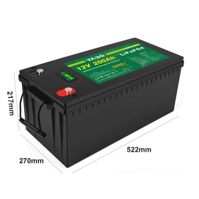 Cina Pacchetto batteria solare ricaricabile caldo del sistema 48v 24v Lifepo4 12v 200ah di energia eolica in vendita