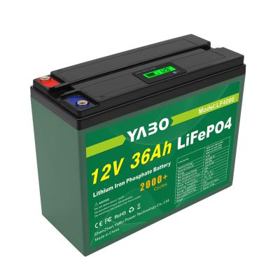 Cina Batteria 12V 36Ah Lifepo4 per ciclo profondo di accumulo di energia solare in vendita