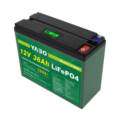 Cina Batteria 12V 36Ah Lifepo4 per ciclo profondo di accumulo di energia solare in vendita