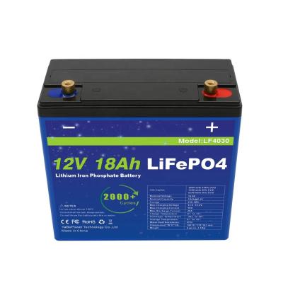 Cina La fabbrica sostanziale del rifornimento ha personalizzato la batteria della corrente di scarica 9A Lifepo4 12v 18Ah con capacità prominente in vendita