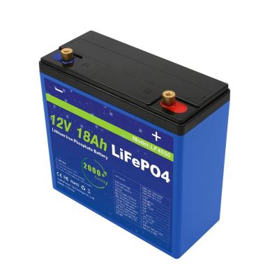 Cina La fabbrica sostanziale del rifornimento ha personalizzato la batteria della corrente di scarica 9A Lifepo4 12v 18Ah con capacità prominente in vendita