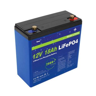 Cina La fabbrica sostanziale del rifornimento ha personalizzato la batteria della corrente di scarica 9A Lifepo4 12v 18Ah con capacità prominente in vendita