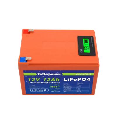 Cina Batteria certificata CE 12v 12Ah con corrente di scarica 6A Lifepo4 con capacità prominente in vendita