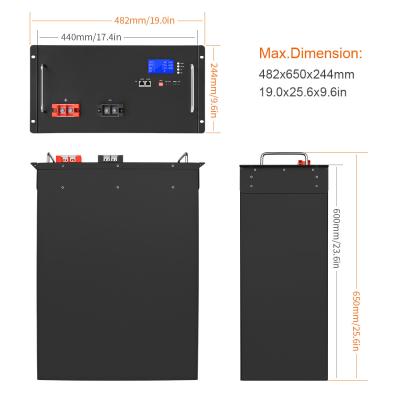 Cina Fai da te Lifepo4 aumenta l'accumulo di energia solare della batteria agli ioni di litio 10kwh 48v 50ah 100ah 150ah 200ah in vendita