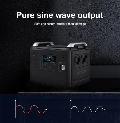 中国 Ups リチウム携帯用発電所 パワーウォール ソーラー 2000W 1000 ワット双方向クイック 販売のため