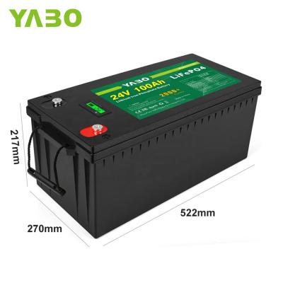 Cina Pacchetto della batteria 24V 100Ah di 24 volt Lifepo4 per la bici E dei veicoli elettrici dei carrelli di golf in vendita