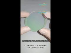 uv fused silica optical glass windows 633nm laser safety window