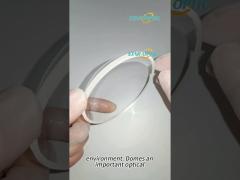 resilient scratch optical glass lenses dome for underwater photograph