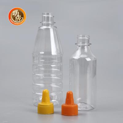 Cina Bottiglia di Flip Top Plastic Squeeze Sauce per sciroppo 250ml 500ml in vendita