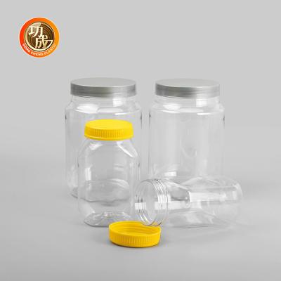 Cina Barattolo di biscotto di plastica vuoto dell'ANIMALE DOMESTICO del commestibile della bottiglia dell'inceppamento dell'ampia bocca in vendita