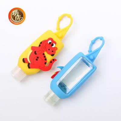 Cina Bottiglia del prodotto disinfettante della mano di dimensione di viaggio di PLA di PCR dell'OEM Mini Plastic Sanitizer Bottle con il supporto del silicone in vendita
