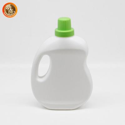 China Empty 1L HDPE Liquid Detergent Bottle Containers Custom Size Logo for sale