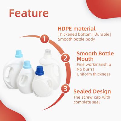China 2L 3L Liquid Soap Laundry Detergent Bottle Plastic Fabric Softener Bottles for sale