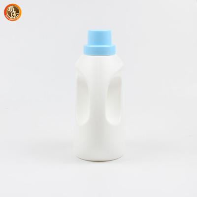 China 1.5 Liter Empty Laundry Detergent Jugs 1500ml Plastic HDPE Bottle For Liquid Detergent for sale