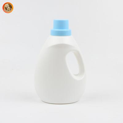 China 1.5 Liter Empty Laundry Detergent Jugs 1500ml Plastic HDPE Bottle For Liquid Detergent for sale