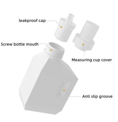China Empty PE Plastic Liquid Laundry Detergent Bottle 1L 2L Refillable for sale