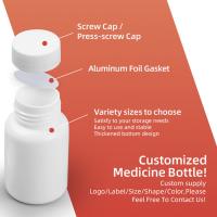 China 100ml Plastic Pill Bottle Odorless PE Plastic Capsule Container for sale
