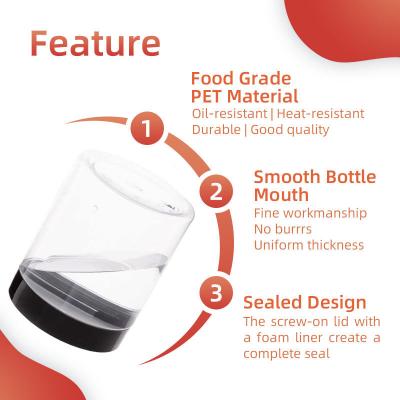 Cina La spezia vuota di plastica del commestibile stona gli ampi recipienti di plastica della bocca di 500ml 1000ml in vendita