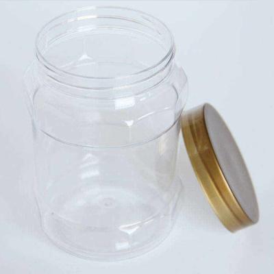 Cina Barattolo rotondo di plastica dell'alimento per animali domestici della bottiglia 87mm dell'inceppamento dell'ampia bocca vuota in vendita