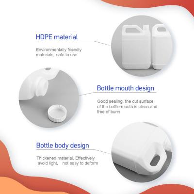 Cina bottiglia per il latte vuota della bottiglia di acqua di plastica del pe del commestibile di 1600ml 2000ml 4300ml 5000ml 6000ml con la maniglia in vendita