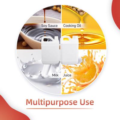 Cina bottiglia per il latte vuota della bottiglia di acqua di plastica del pe del commestibile di 1600ml 2000ml 4300ml 5000ml 6000ml con la maniglia in vendita
