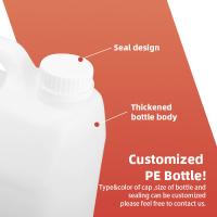 China Empty Thickened PE Chemical Plastic Water Bottle With Handle for sale