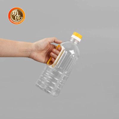 Cina Il condimento di plastica dell'olio di arachide imbottiglia la bottiglia di plastica trasparente della salsa di soia dell'ANIMALE DOMESTICO in vendita