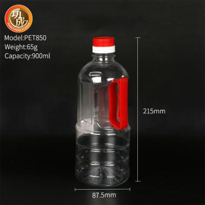 Cina Bottiglia di plastica della salsa di soia dell'olio da tavola dell'ANIMALE DOMESTICO con il ODM dell'OEM della maniglia in vendita