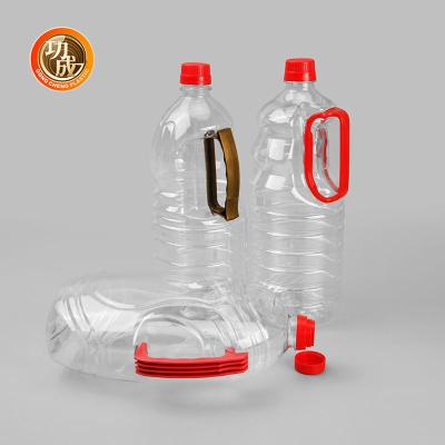 Cina il condimento di plastica di 380ml 500ml 760ml imbottiglia la bottiglia vuota dell'olio da tavola del quadrato in vendita