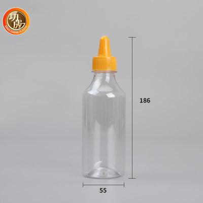 Cina La perdita rinforza la bottiglia di plastica di compressione della salsa ketchup dell'ANIMALE DOMESTICO della bottiglia della salsa di compressione in vendita