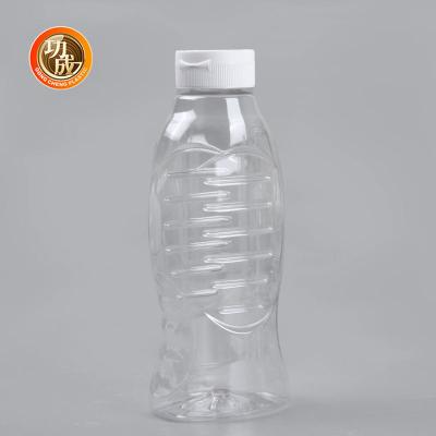 Cina Bottiglie di plastica della salsa di compressione dell'ANIMALE DOMESTICO con il coperchio Flip Top Food Grade in vendita