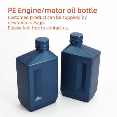 China Custom Empty Engine Oil Bottle 1000ml HDPE Plastic Motor Oil Bottles for sale