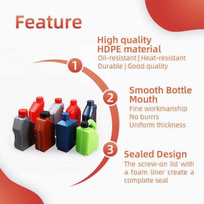 Cina Bottiglia di plastica dell'olio per motori della bottiglia della benzina dell'HDPE con il coperchio a vite in vendita