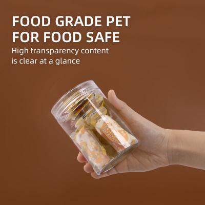 Cina Il dolce del dessert personalizza le scatole trasparenti di imballaggio per alimenti del quadrato dell'ANIMALE DOMESTICO dei contenitori di imballaggio in vendita