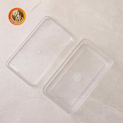Cina Lo stoccaggio di plastica quadrato dell'ANIMALE DOMESTICO trasparente stona il contenitore di alimento di plastica 660Ml con i coperchi in vendita