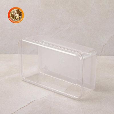 Cina Lo stoccaggio di plastica quadrato dell'ANIMALE DOMESTICO trasparente stona il contenitore di alimento di plastica 660Ml con i coperchi in vendita