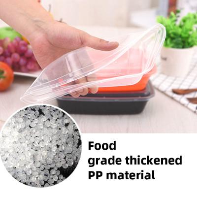 China Square Round Food Packaging Containers 450ml 500ml Disposable Food Packaging Tray for sale